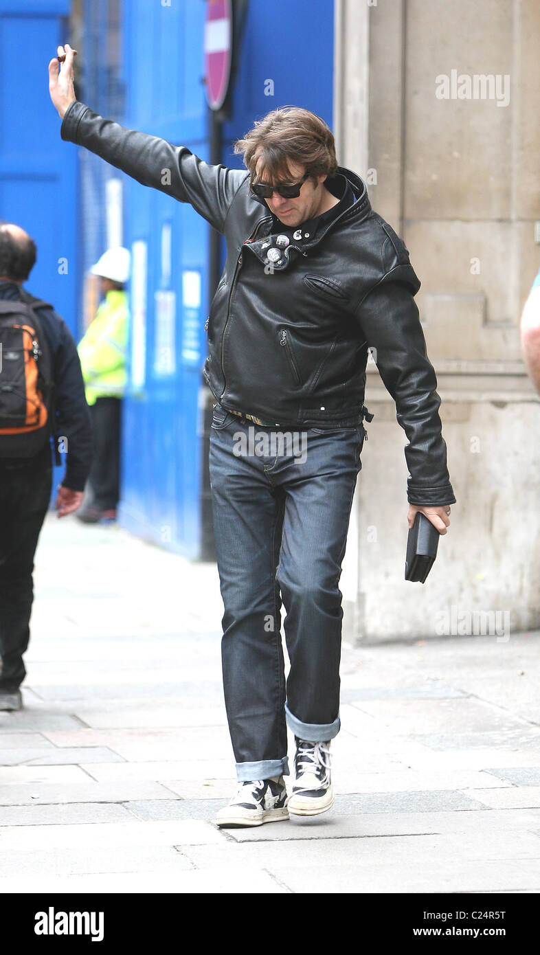 Jonathan Ross arriving to present his BBC Radio 2 show dressed in a ...