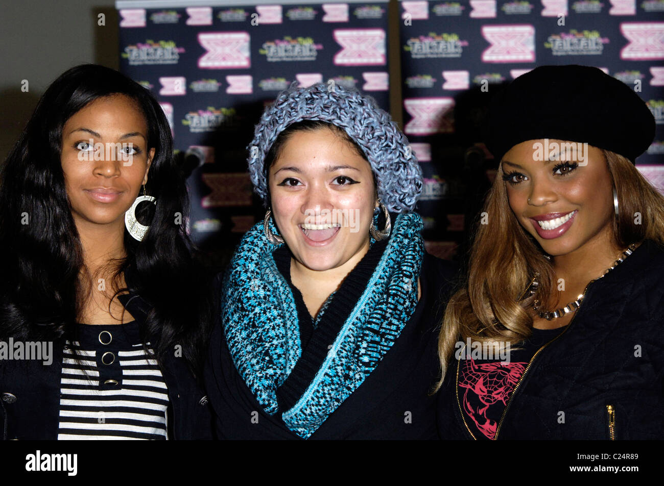 Miss Frank perform and sign autographs for fans at Asda London, England ...