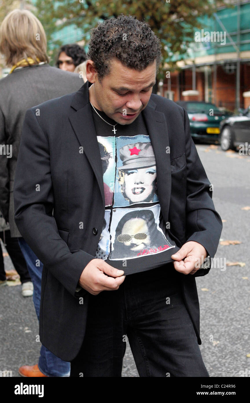 Craig Charles arriving at the BBC Maida Vale studios on its 75th ...