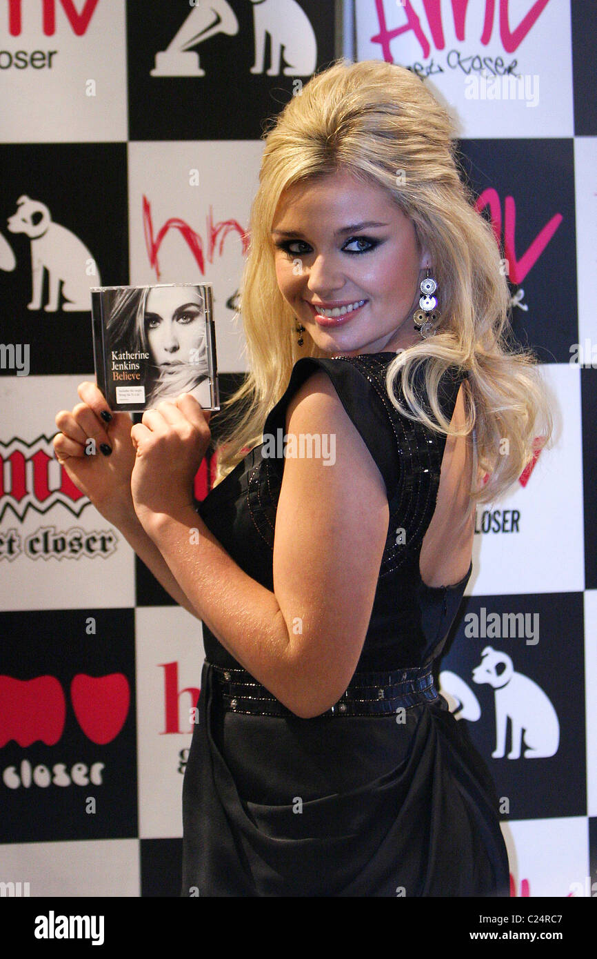 Katherine jenkins album signing hi-res stock photography and images - Alamy