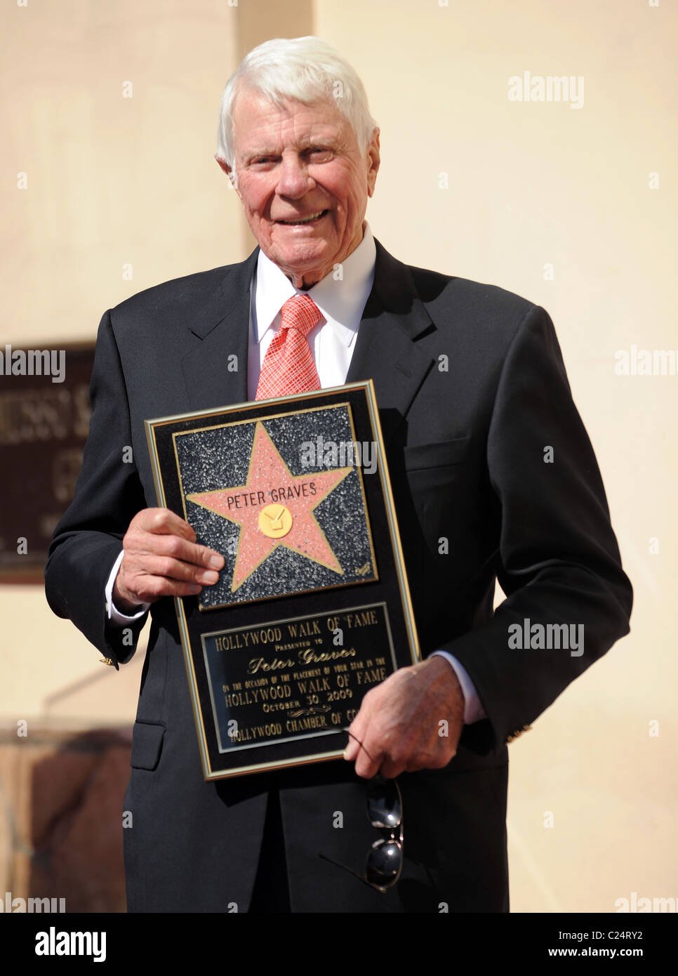 Peter Graves Actor Peter Graves receives the 2391st star on the ...