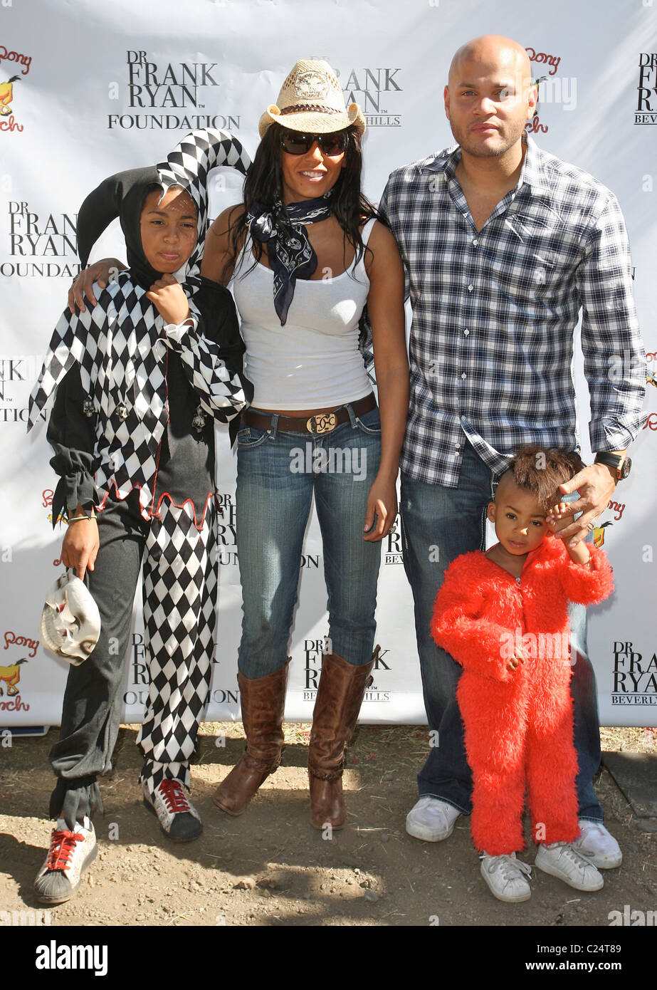 Phoenix Chi, Melanie Brown aka Mel B, Stephen Belafonte and Angel Iris ...