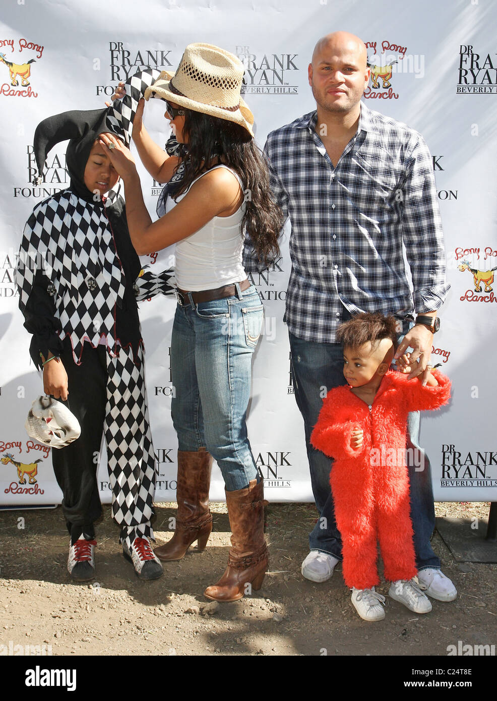 Phoenix Chi, Melanie Brown aka Mel B, Stephen Belafonte and Angel Iris ...
