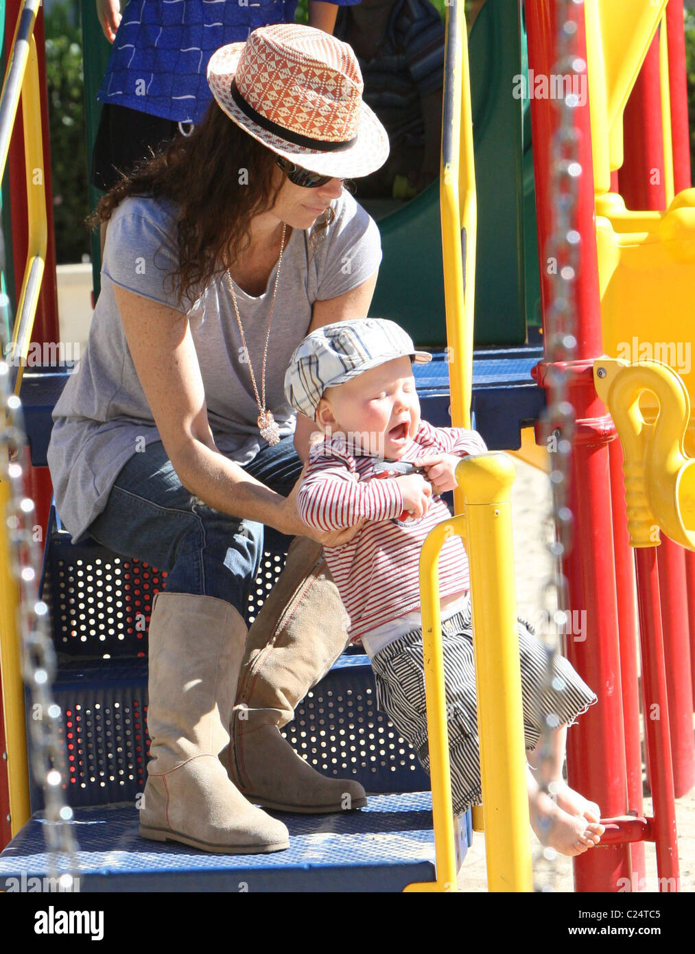 Minnie driver and her son hi-res stock photography and images - Alamy