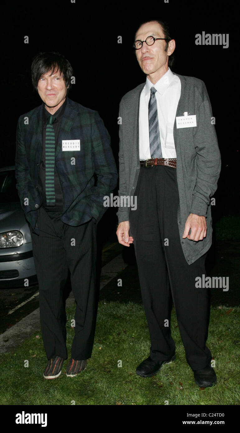 Sparks brothers Ron Mael and Russell Mael arriving at Jonathan Ross ...