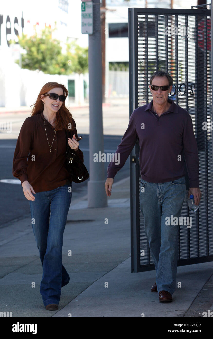 Marcia Cross and husband Tom Mahoney make a stop off in Hollywood on ...