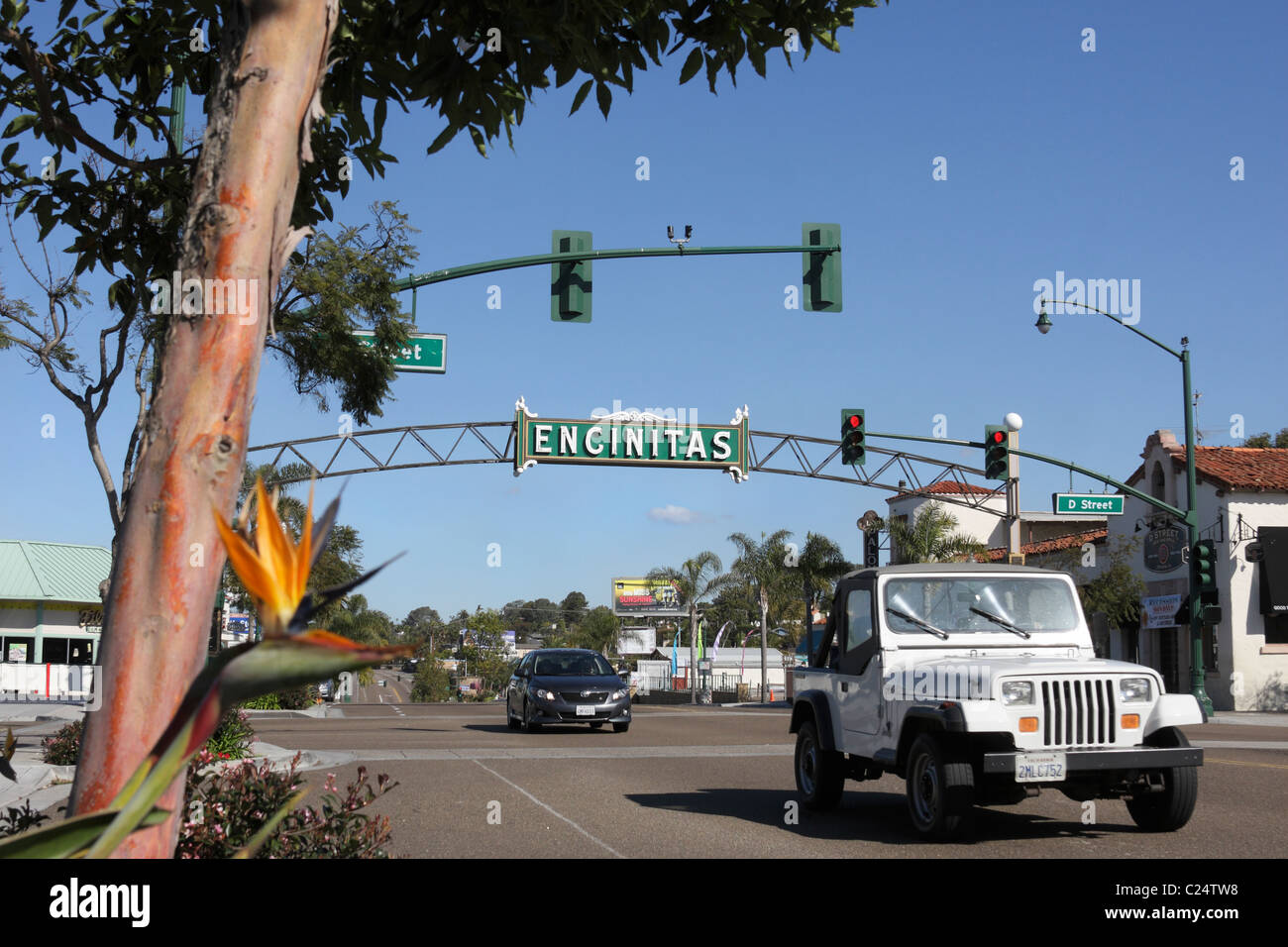 Pacific Coast Highway 101, Encinitas, California, USA Stock Photo - Alamy