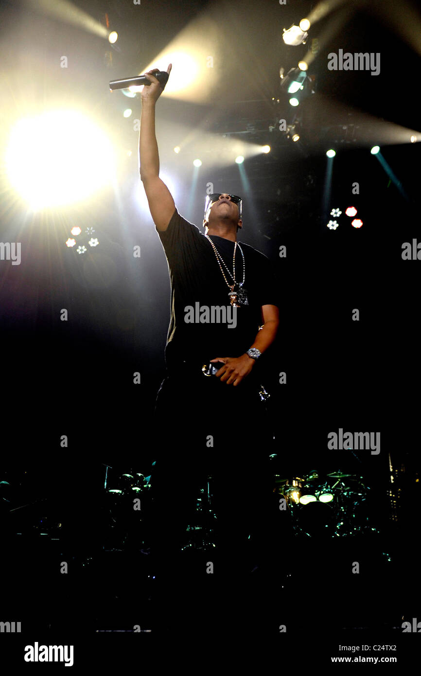 Jay-Z aka Shawn Corey Carter performing at the Air Canada Centre ...