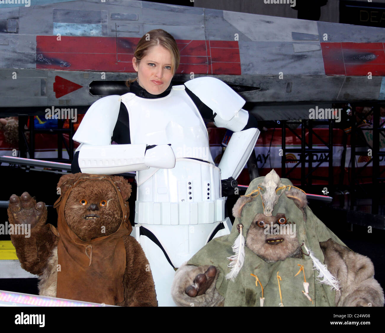 Sara Haines as Stromtrooper NBC's 'Today Show' anchors dress as the ...