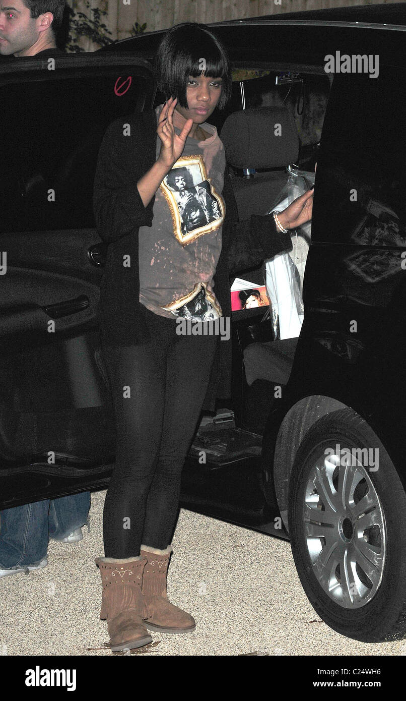 Rachel Adedeji who was voted off on 'The X Factor' arrives back at the ...
