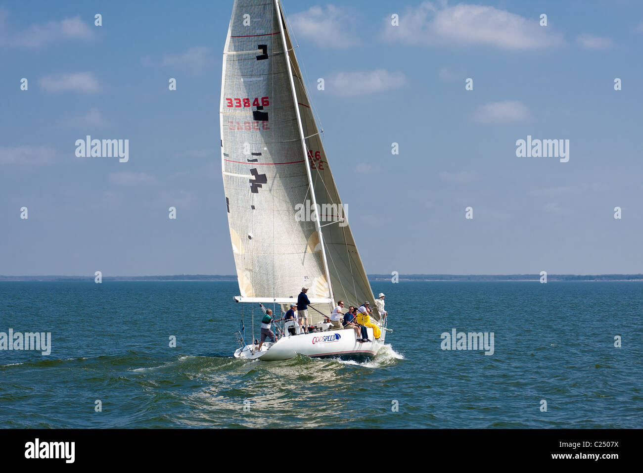 Beneteau First 40 racing at Texoma Sailing Club Icebreaker 3, third ...