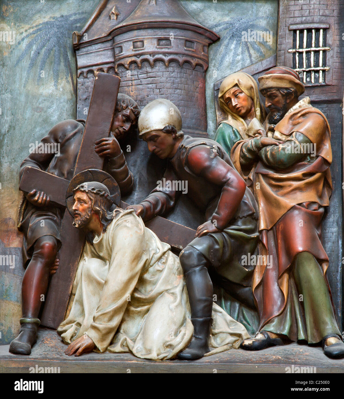 Fall Under The Cross High Resolution Stock Photography and Images - Alamy