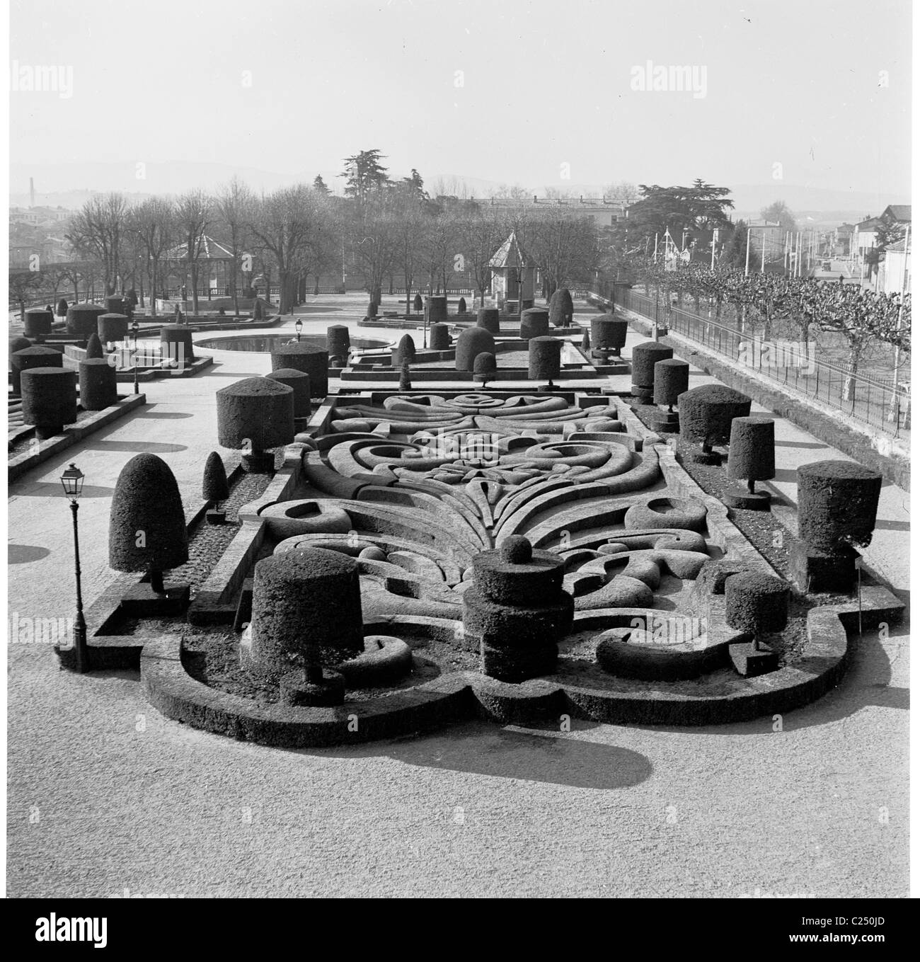 1950s. France. The Goya Museum in Castres showing the ornamental ...