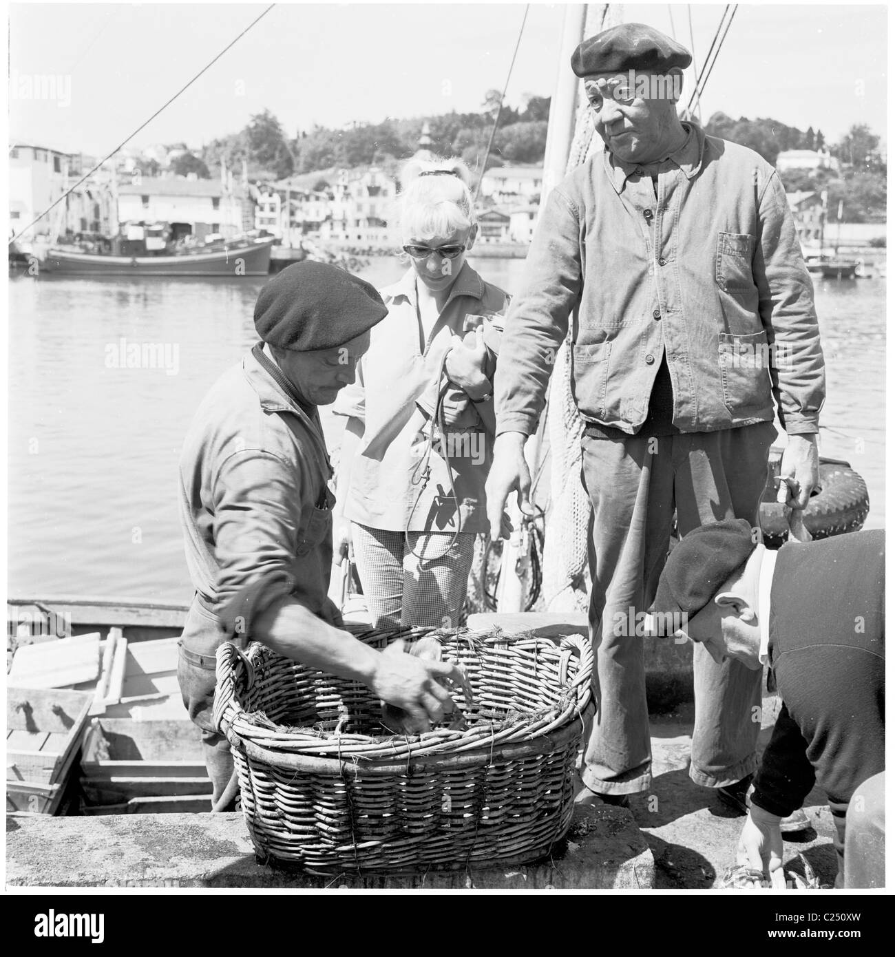 1950s fisherman Black and White Stock Photos & Images - Alamy