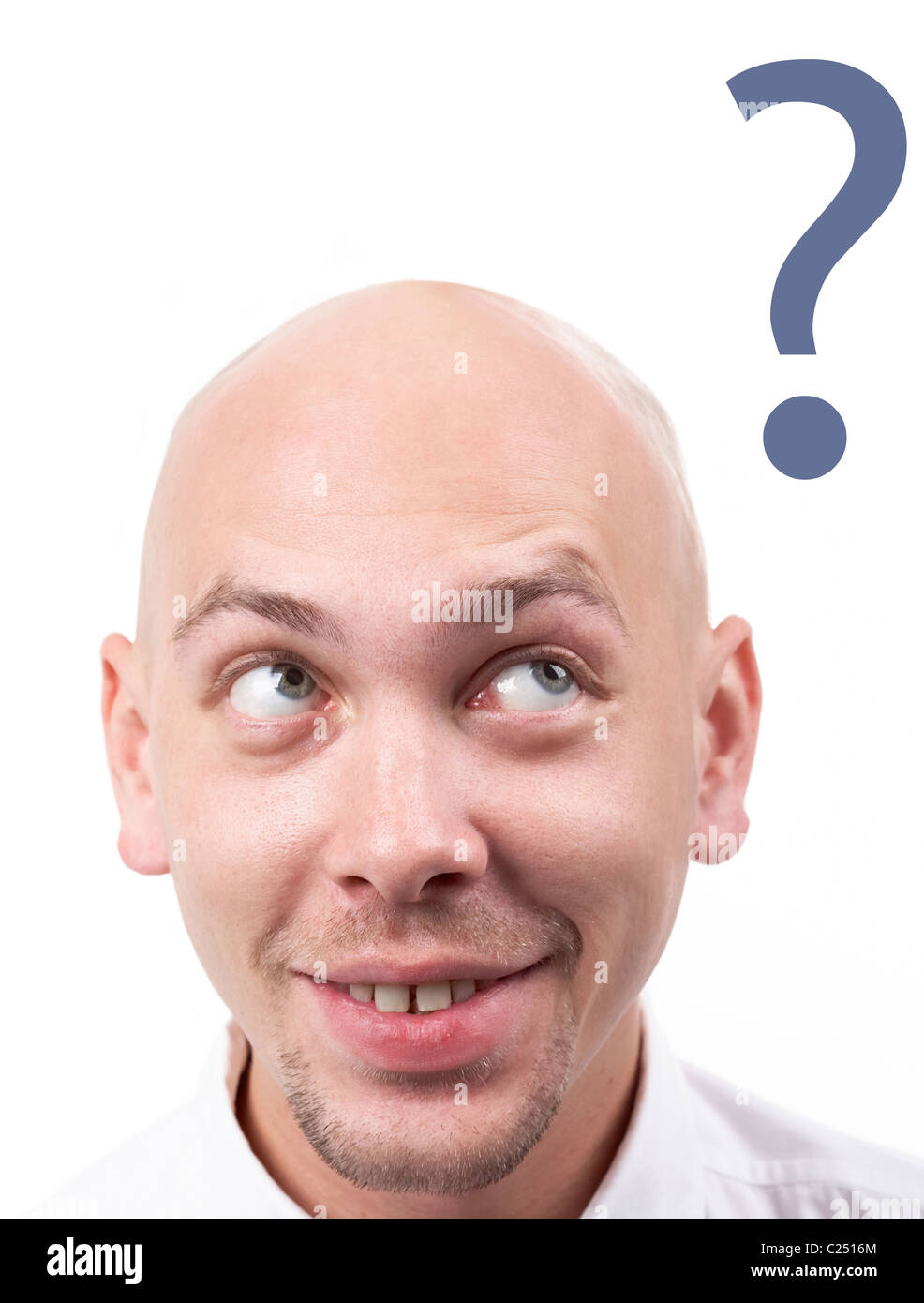 Happy bald male business hi-res stock photography and images - Alamy