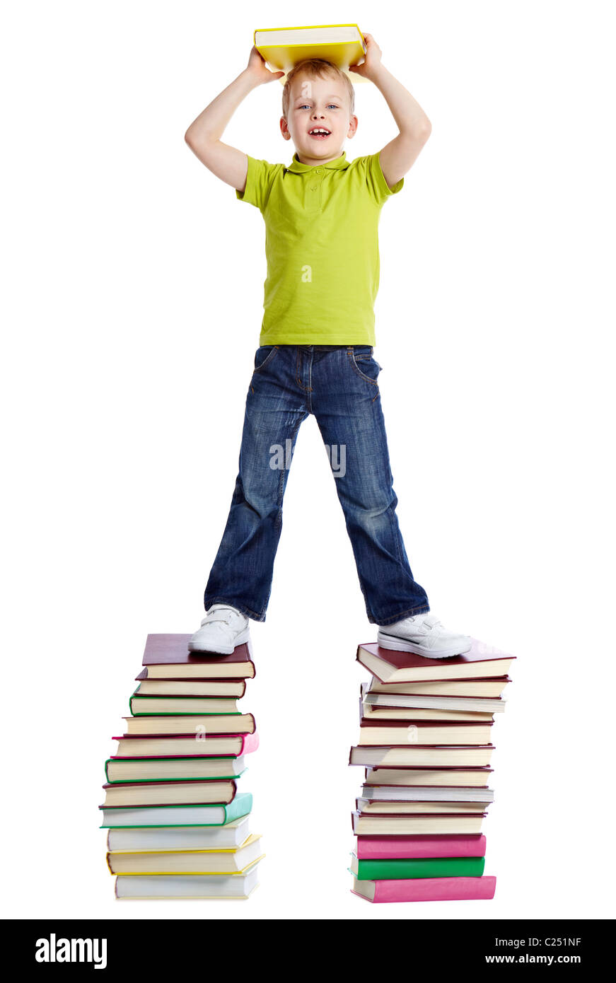 Smart boy pose Cut Out Stock Images & Pictures - Alamy