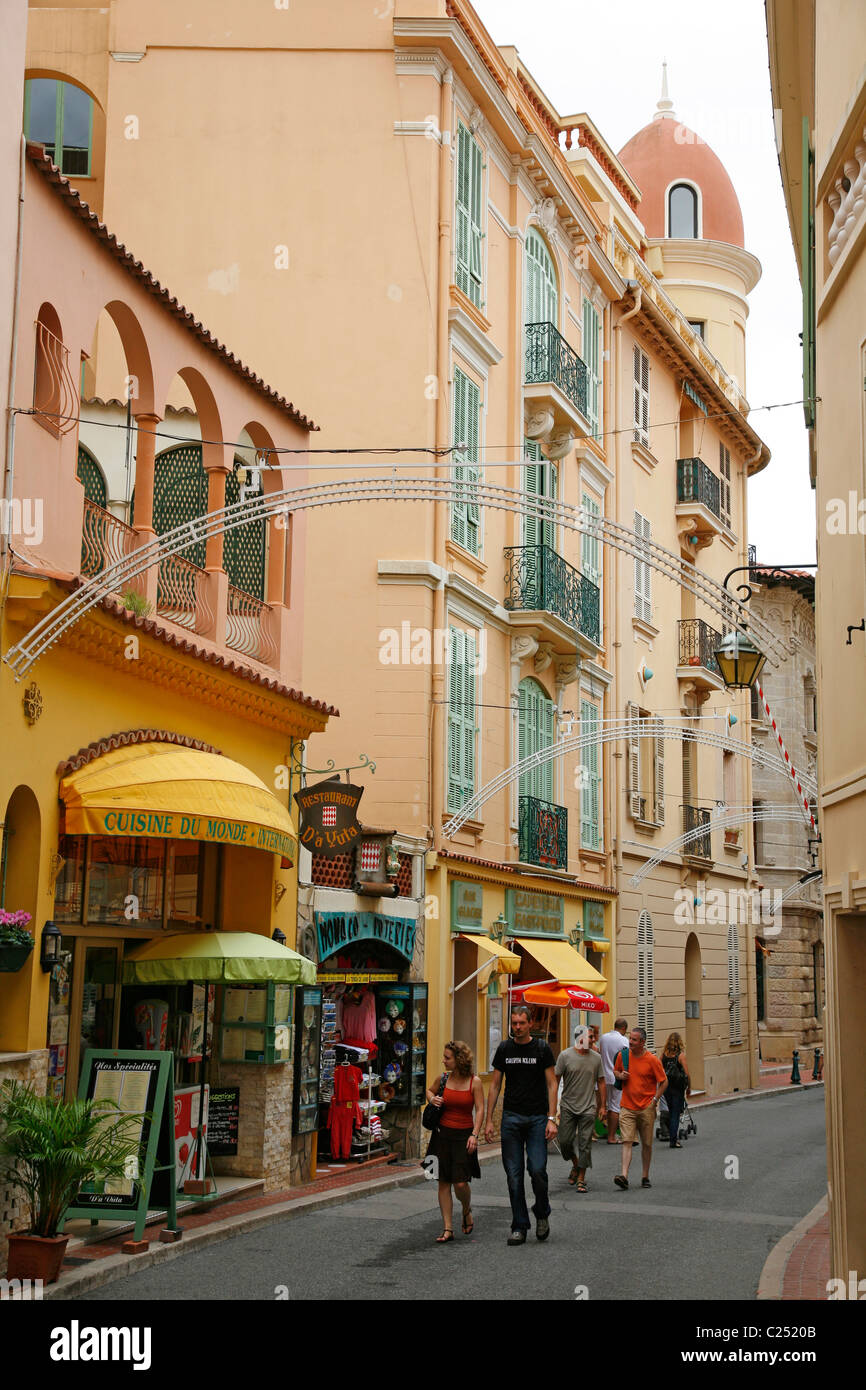 Street scene, Monaco Ville, Monaco Stock Photo - Alamy