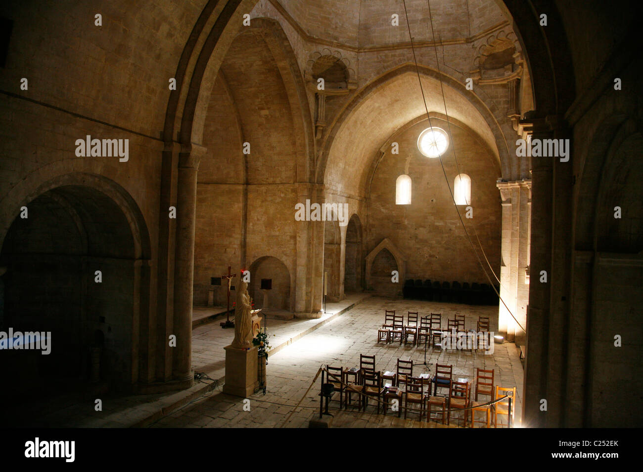 Provence statue inside senanque abbey hi-res stock photography and ...