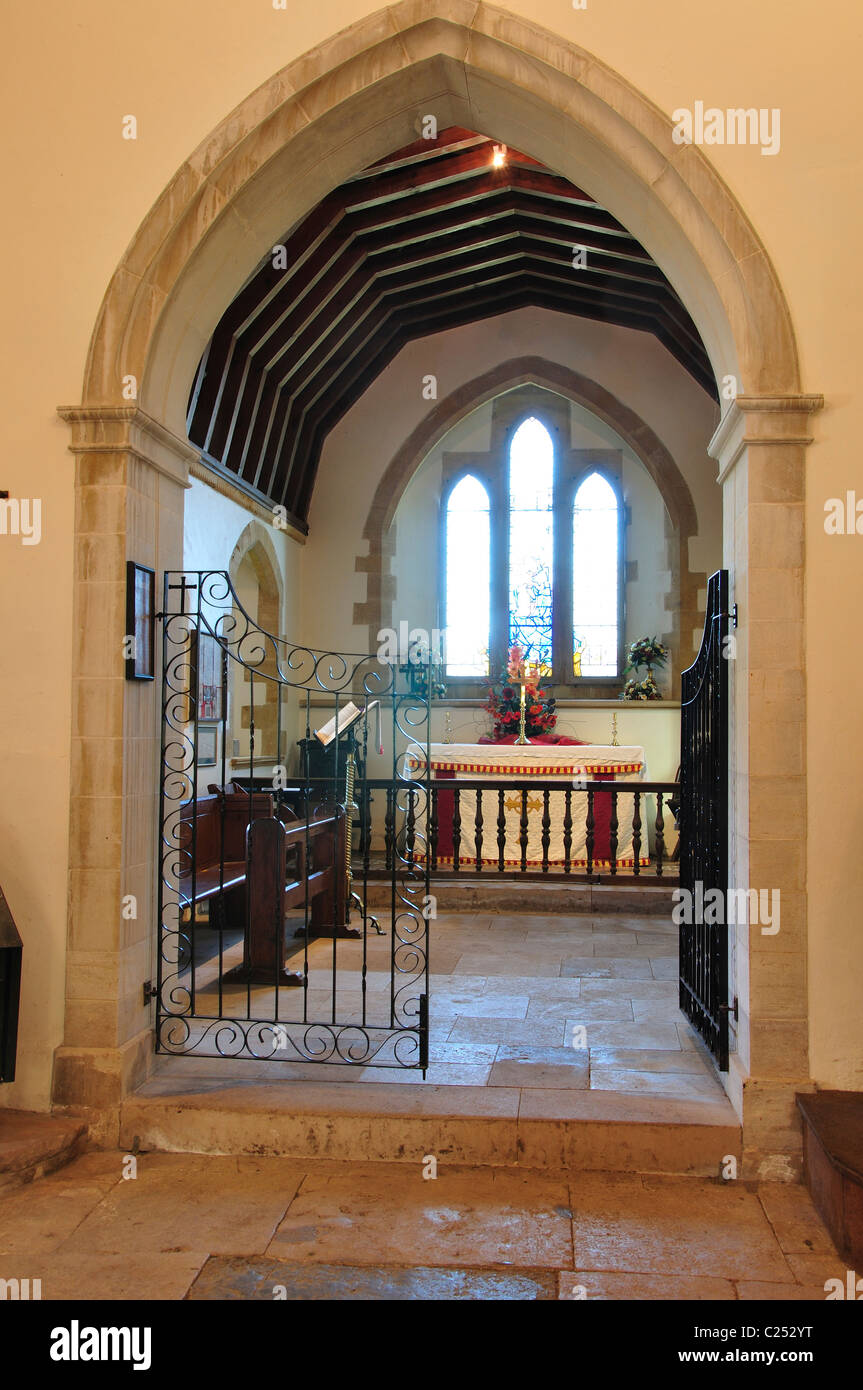 The inside of Tyneham Church in the Purbecks Dorset UK Stock Photo - Alamy