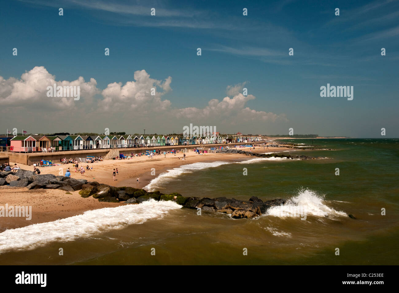 View of beach at Southwold, Suffolk, England Stock Photo - Alamy