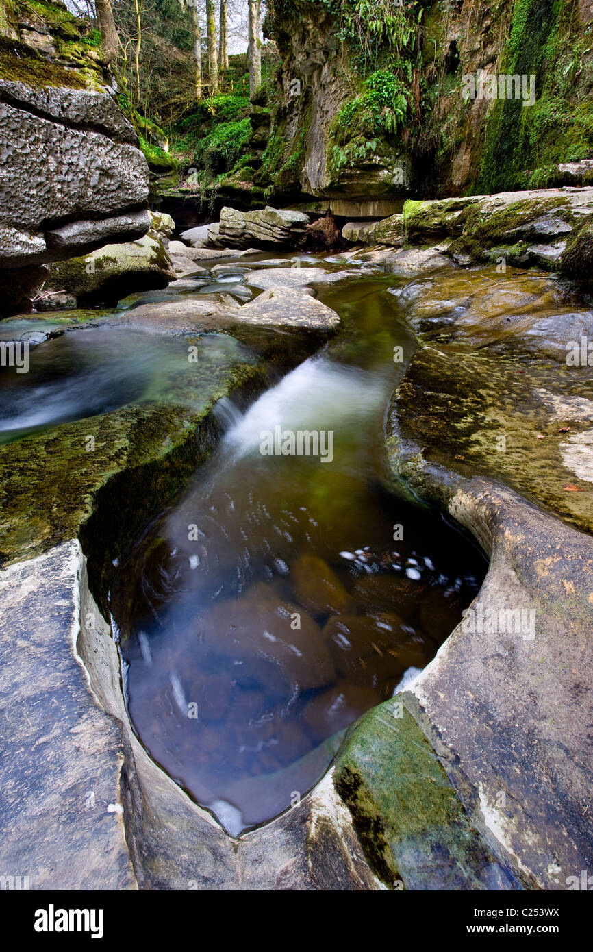 How Stean Gorge, near Pateley Bridge, Nidderdale, Yorkshire Dales Stock ...