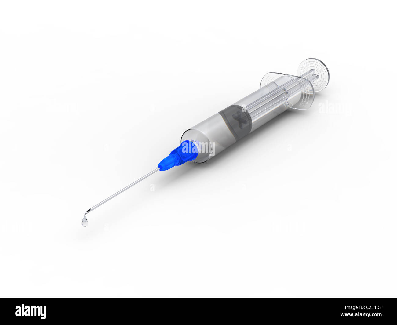 3d rendering syringe on white background Stock Photo - Alamy
