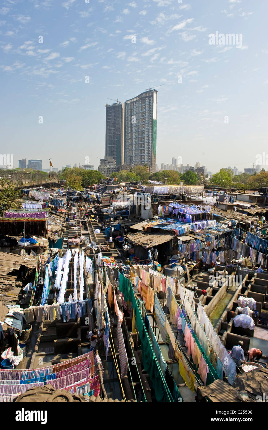 Mahalaxmi Dhobi Ghat, Mumbai, India Stock Photo - Alamy