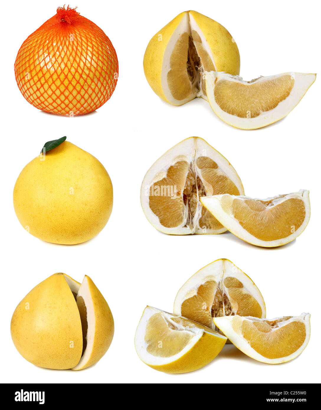 pomelo grapefruit isolated on white background Stock Photo - Alamy
