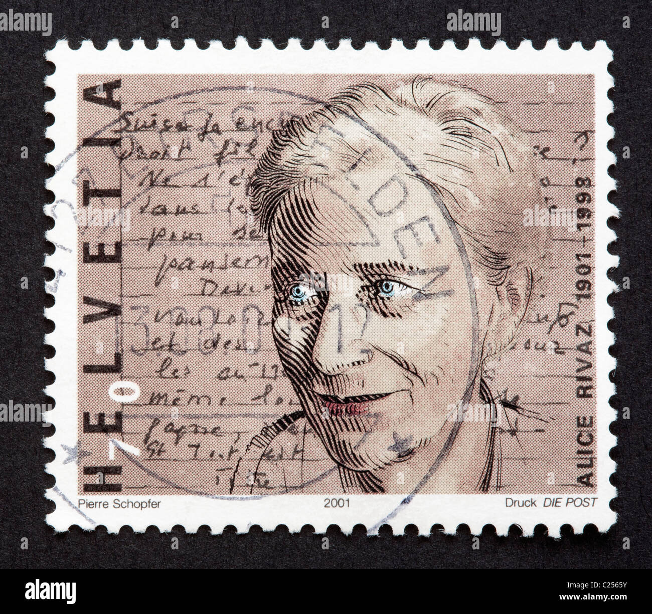 Postage stamp stamps switzerland hi-res stock photography and images ...