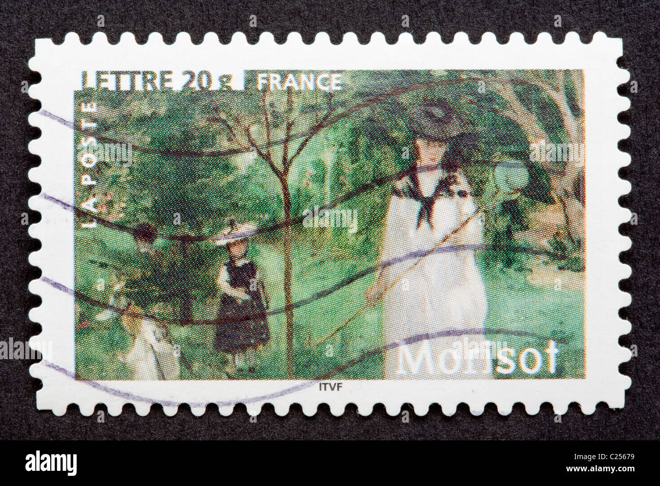 French postage stamp Stock Photo - Alamy