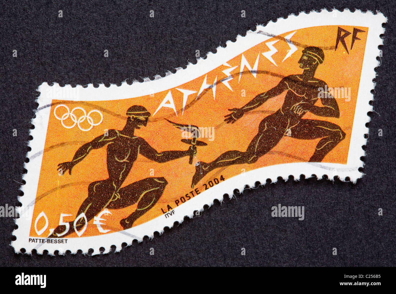 French postage stamp Stock Photo - Alamy