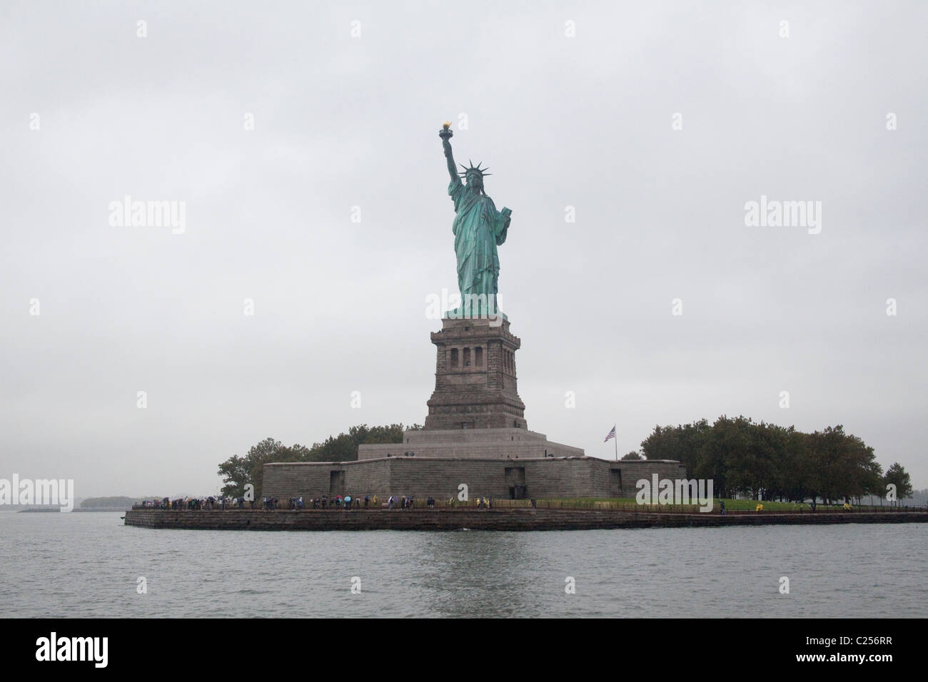 Colossal Statue Liberty national monument in New York USA Stock Photo ...
