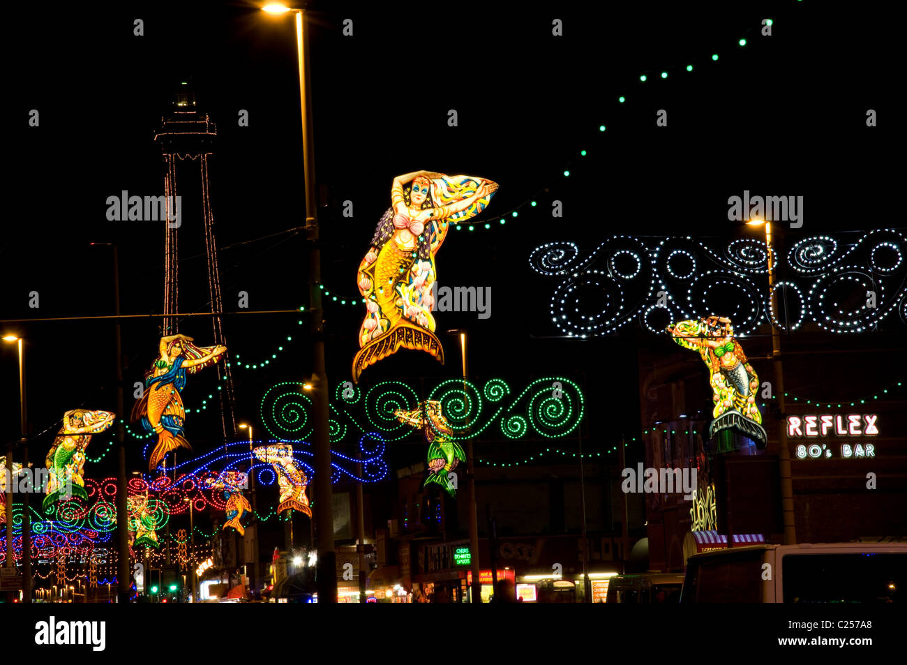Part of the Blackpool Illuminations Stock Photo - Alamy