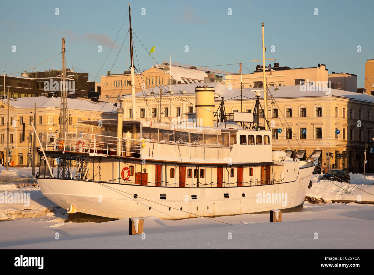 Ship in downtown Helsinki Stock Photo - Alamy