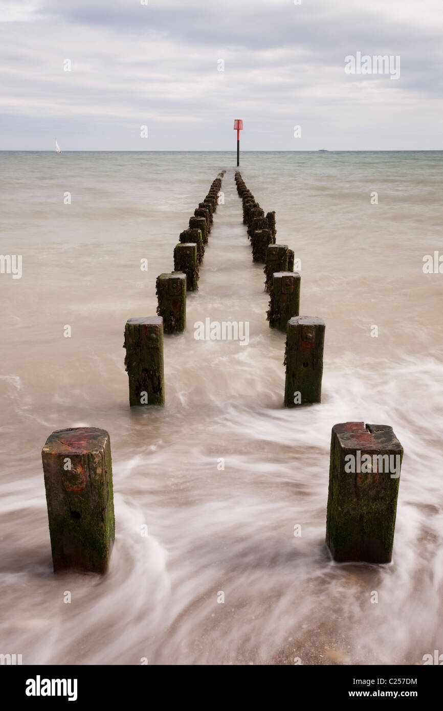 Sand groins on the beach at Bridlington, East Yorkshire Stock Photo - Alamy