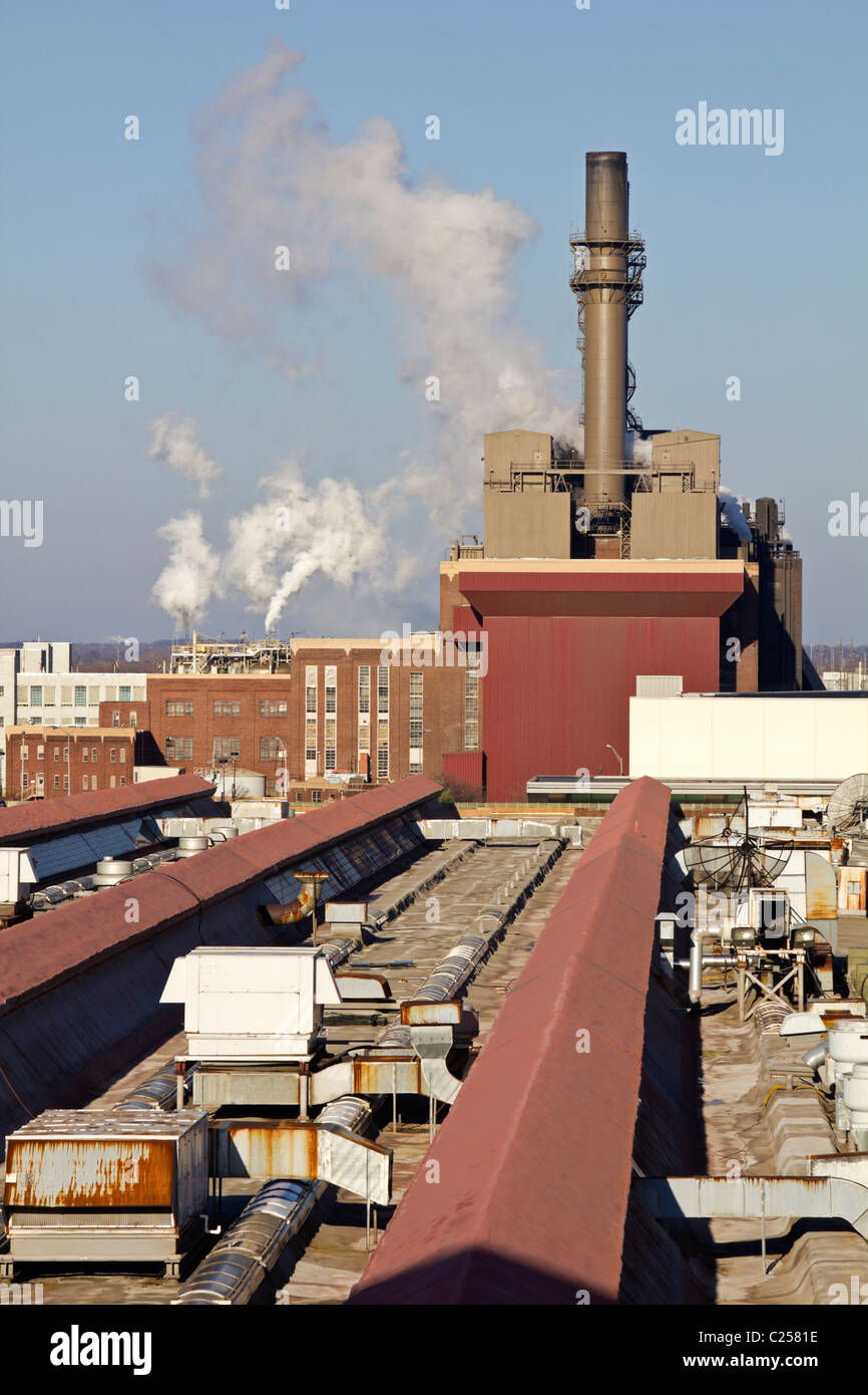 Factory in downtown of Indianapolis, Indiana Stock Photo - Alamy