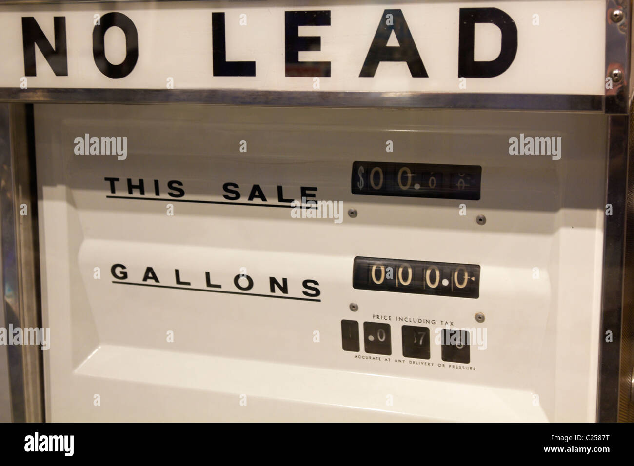 0.076 cents per gallon of gas Stock Photo - Alamy