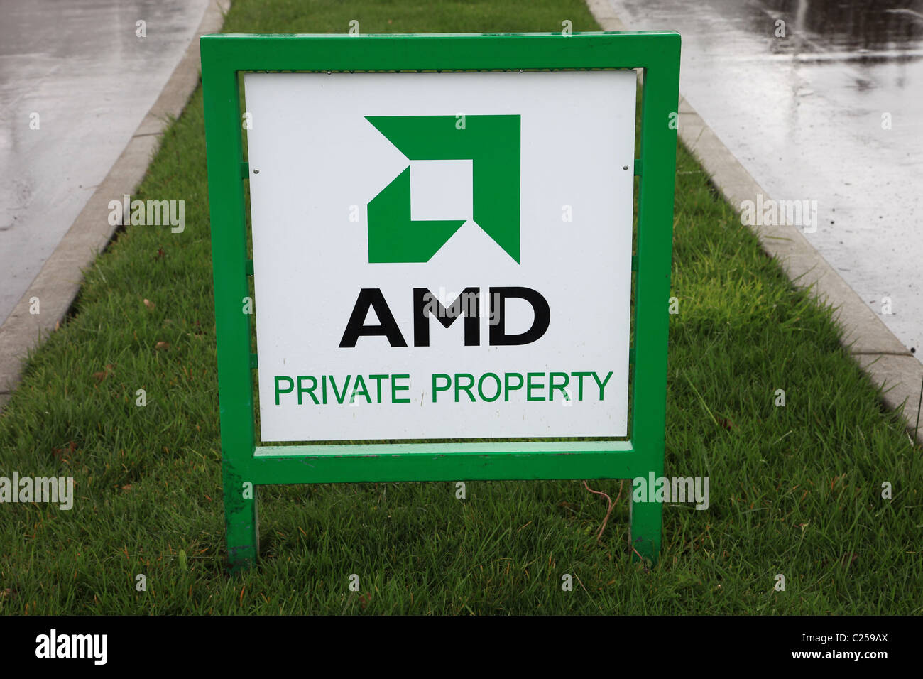 AMD COMPANY SIGN & LOGO SILICON VALLEY TECH COMPANY 31 March 2011 Stock ...