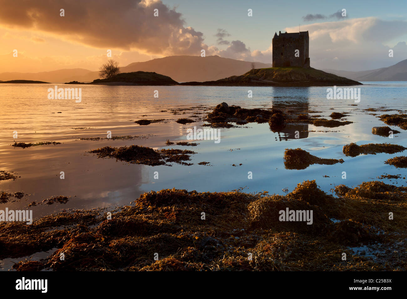 Castle Stalker Loch Laich Loch Linnhe Port Appin Argyll Scotland ...
