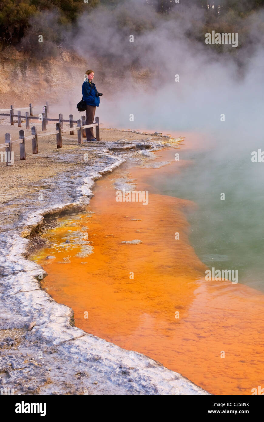 Champagne pool, Thermal springs, Waiotapu, New Zealand Stock Photo - Alamy