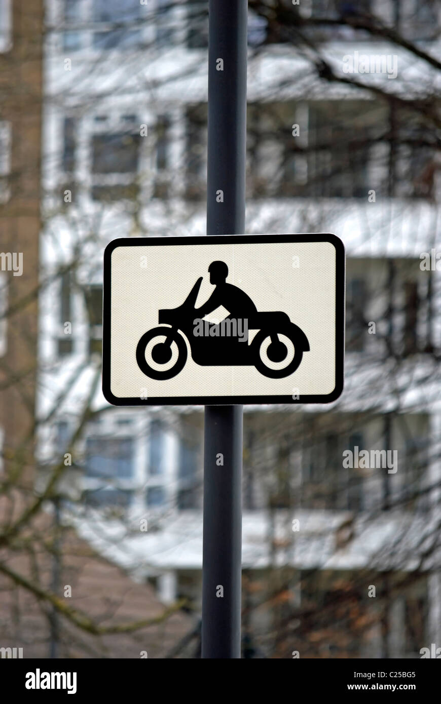 Uk road signs motorbike hi-res stock photography and images - Alamy