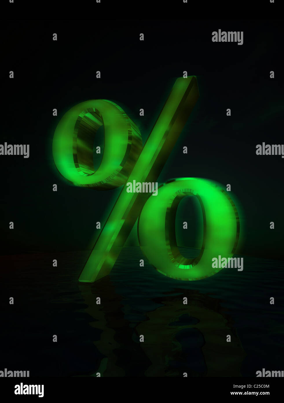 3d percentage sign hi-res stock photography and images - Alamy