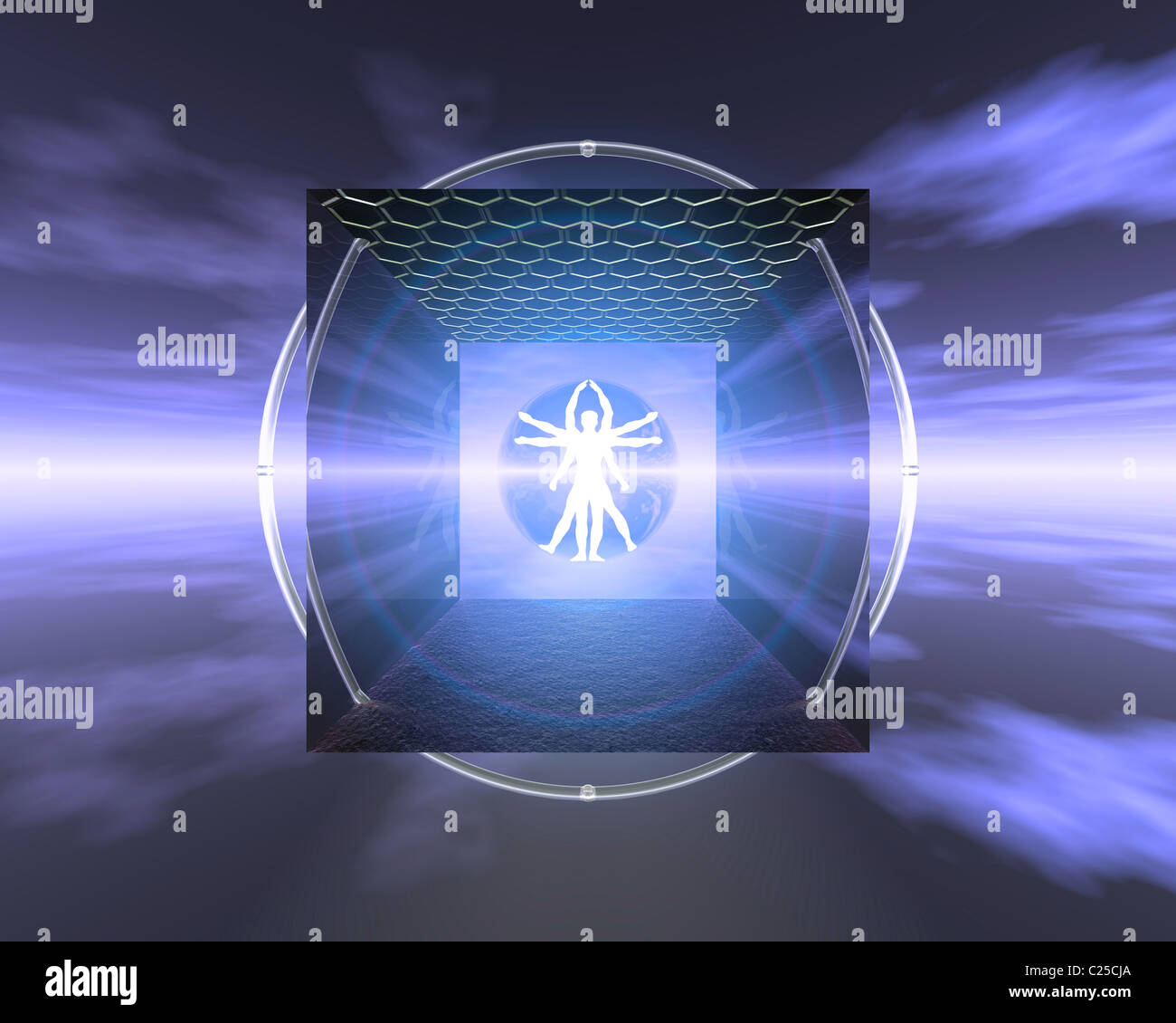 Da vinci man hi-res stock photography and images - Alamy