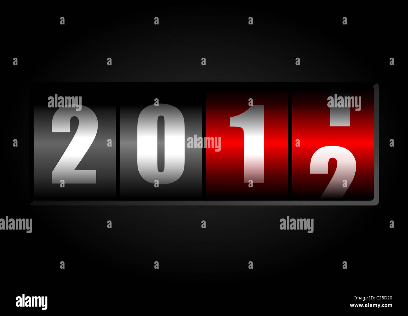 2012 new year counter hi-res stock photography and images - Alamy