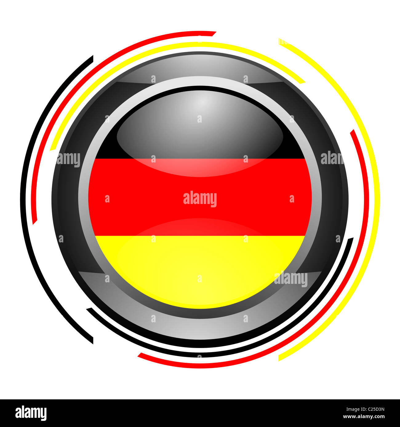 german glossy icon Stock Photo - Alamy