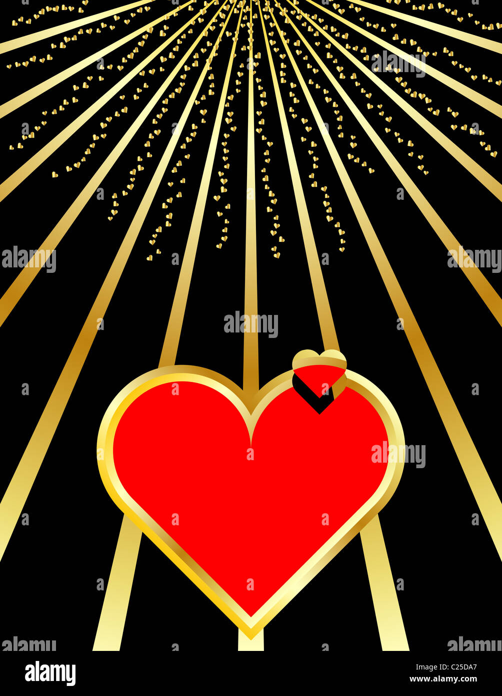 A Valentines Heart Being Filled with Love Stock Photo - Alamy