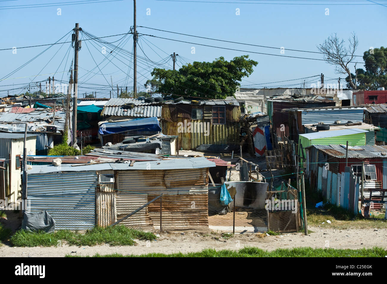 View of Khayelitsha township in Cape Town South Africa Stock Photo - Alamy