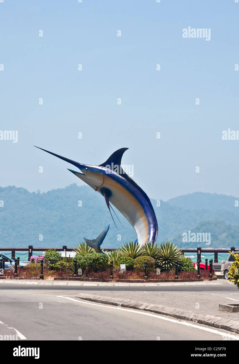 Marlin Statue in Kota Kinabalu, Sabah, Borneo, Malaysia Stock Photo - Alamy