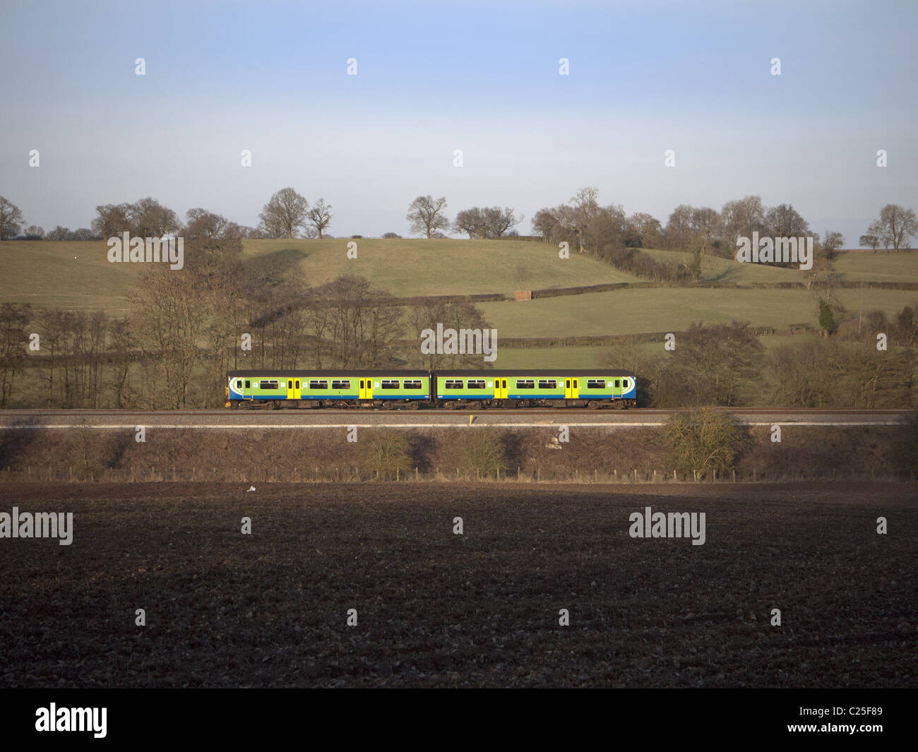 rural country railway line Stock Photo - Alamy