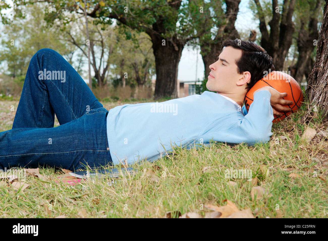 Man, Sports, campus, university, basket’s, basketball’s, ball, rest ...